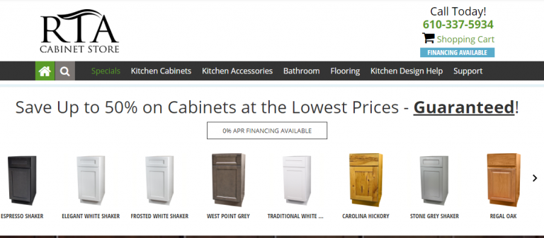 Website Comparison: RTA Cabinet Store, The RTA Store, Kitchen Cabinet ...